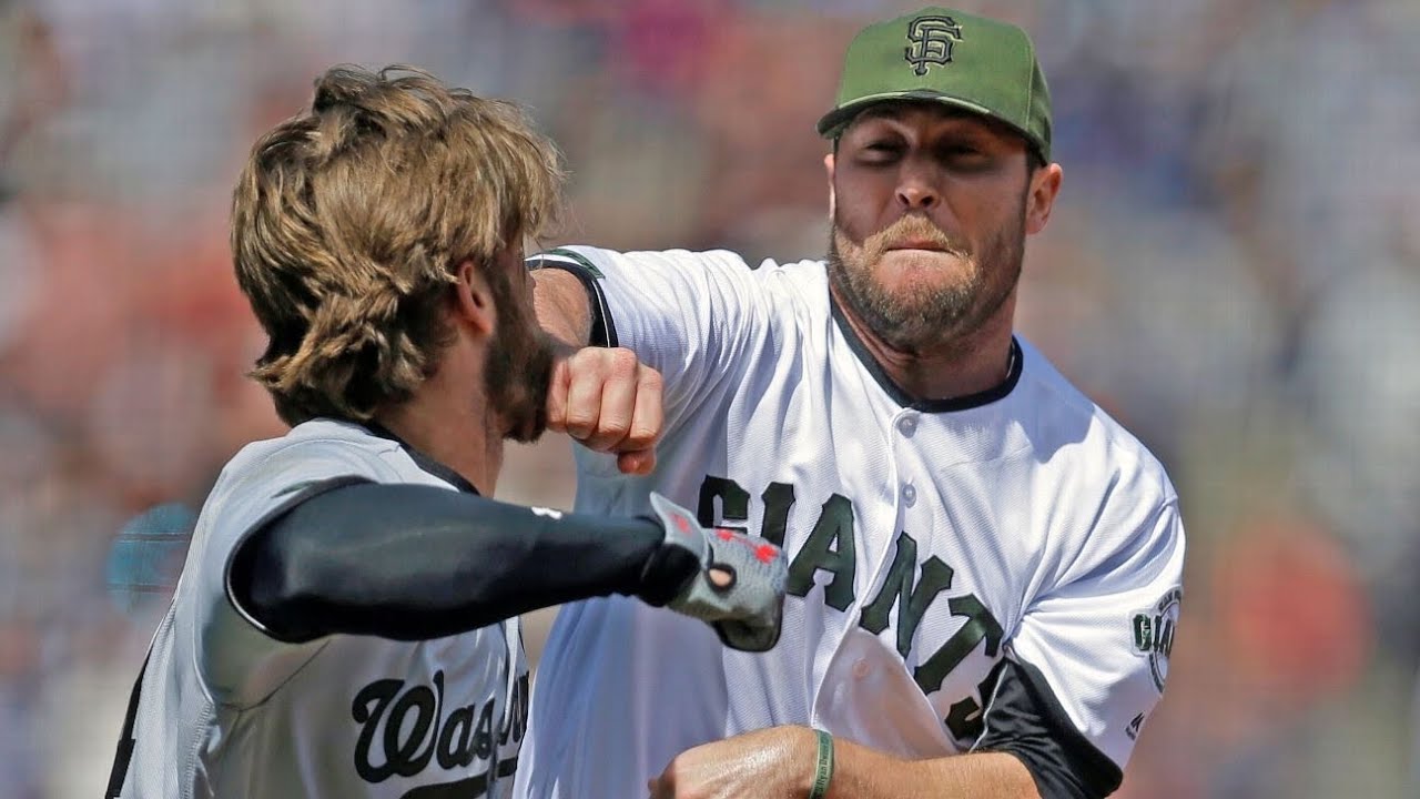 Bryce Harper vs Hunter Strickland Full Fight - YouTube