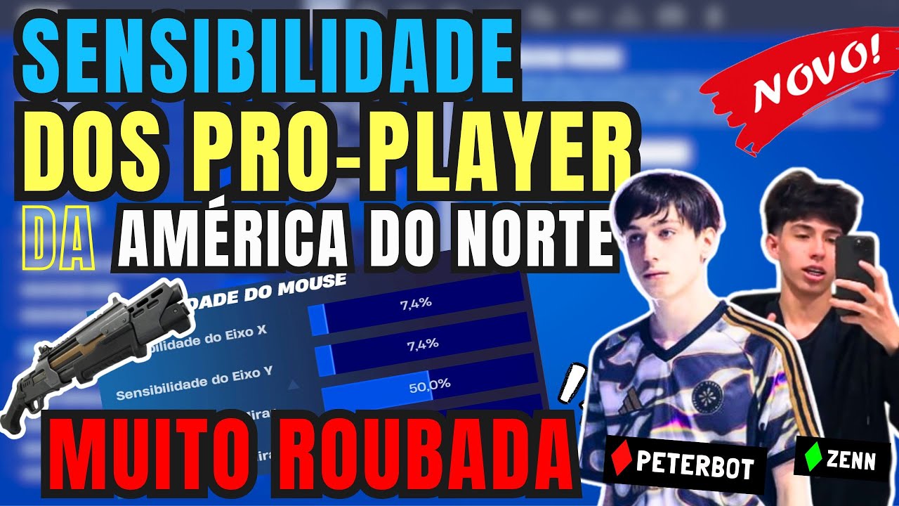 A MELHOR! SENSIBILIDADE DO TECLADO E MOUSE NO FORTNITE - PETERBOT E ...