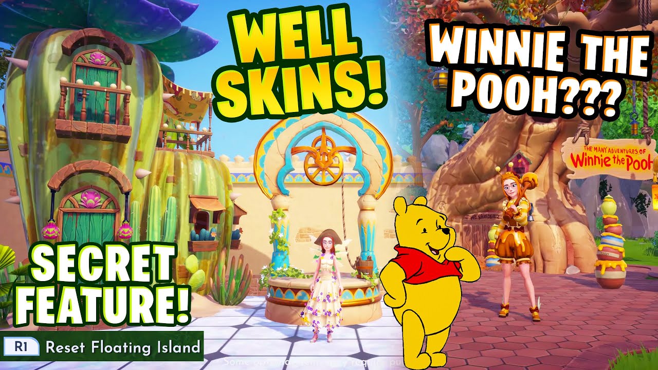 Well Skins, Winnie The Pooh Items and SECRET Feature in Disney ...