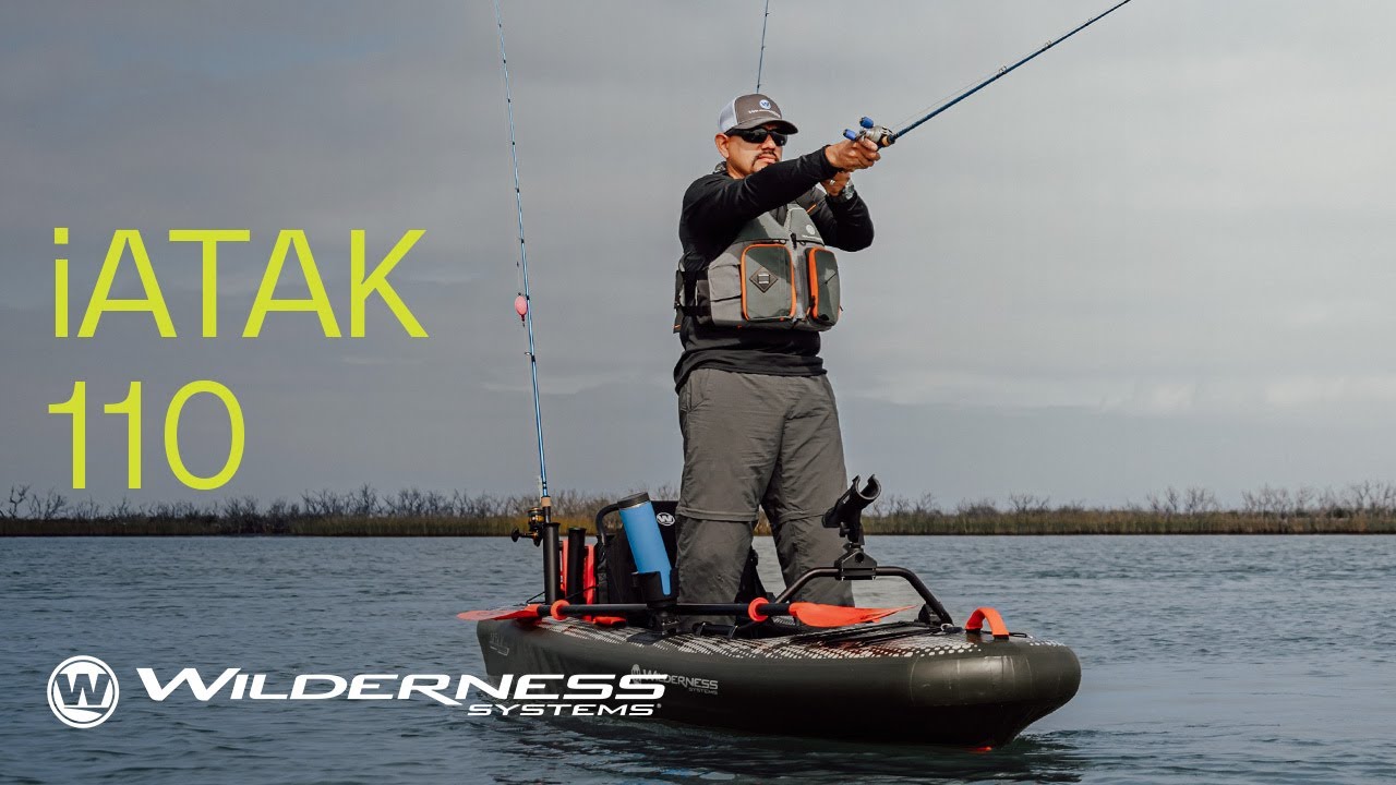 iA.T.A.K. 110 BEST Inflatable Fishing Kayak on Water | Wilderness ...