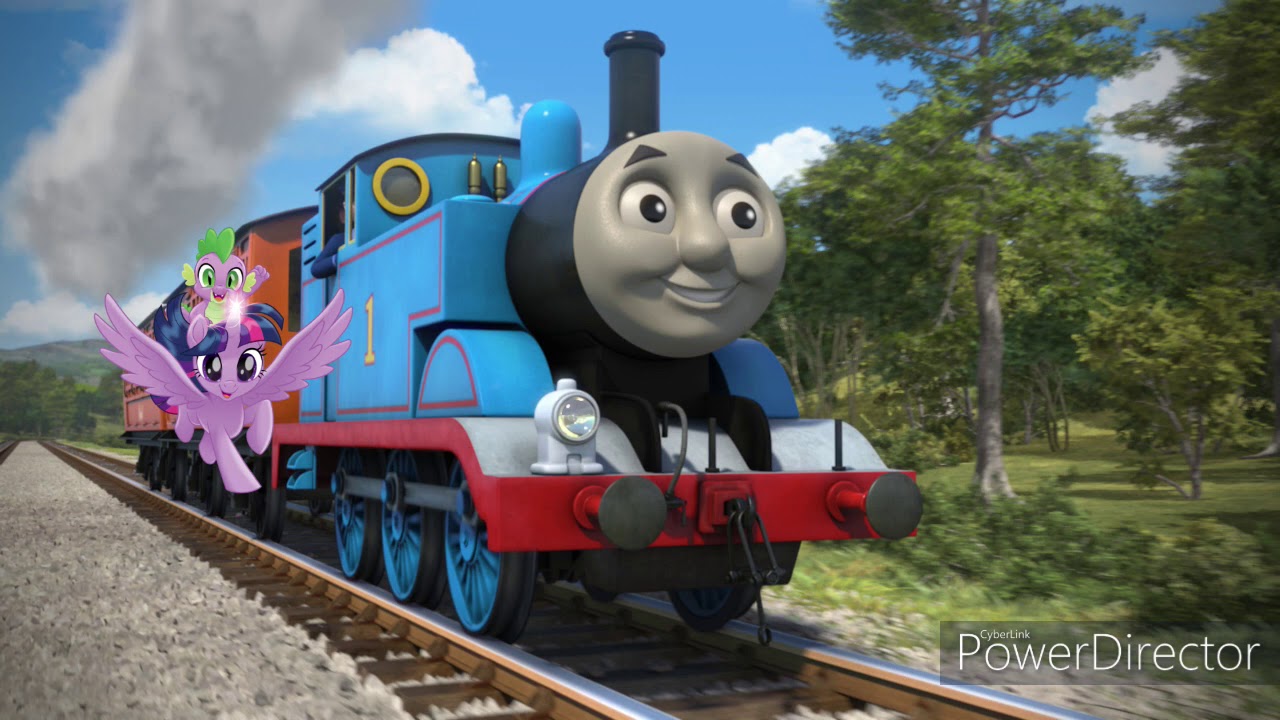 Twilight Sparkle flying alongside Thomas the Tank Engine - YouTube
