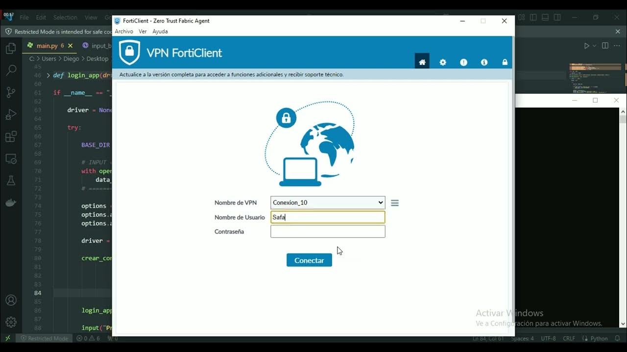 Automatizamos FortiClient VPN - Demo con Python y Appium - YouTube