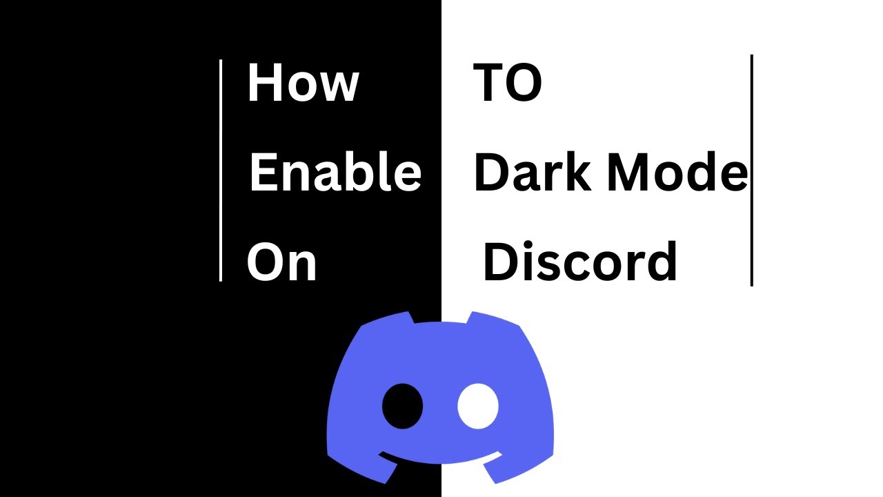 How To Enable Dark Mode on Discord Desktop Website - YouTube