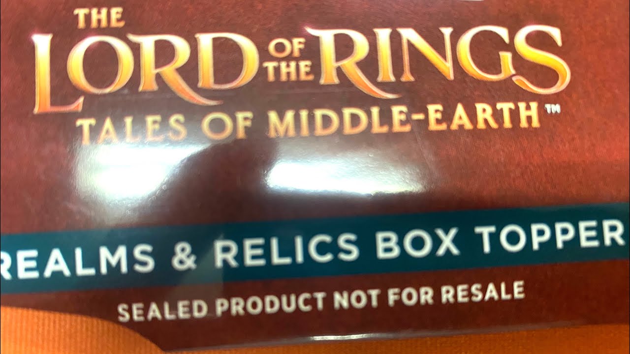 Lord of the rings lotr mtg box topper openings - YouTube