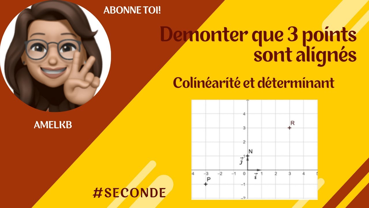 Démontrer que 3 points sont alignés - YouTube