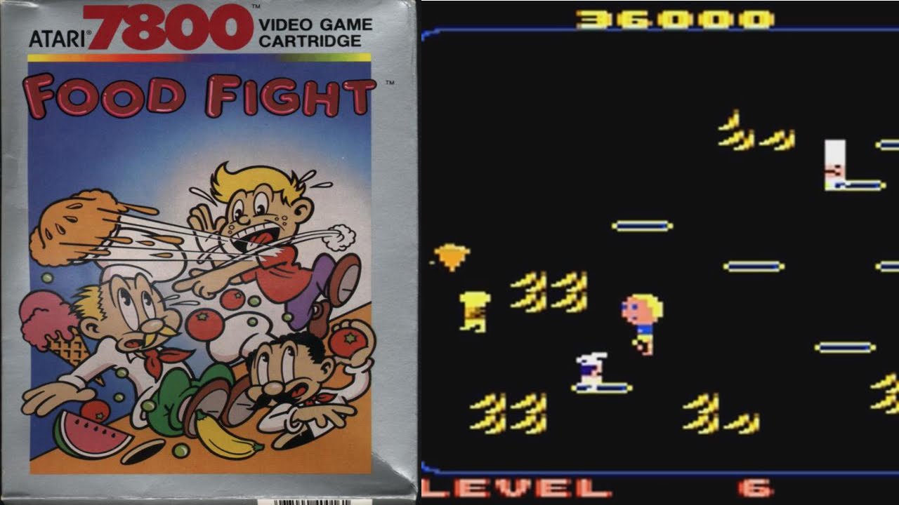 Food Fight | Atari 7800 | Atari | 1986 - YouTube