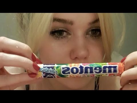 ASMR eating a bar of mentos in silence - YouTube