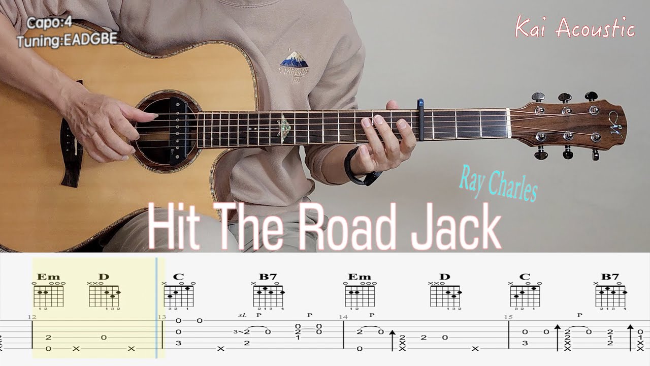 Hit The Road Jack(Ray Charles) | Fingerstyle Guitar Tutorial TAB & Chords & Lyrics - YouTube