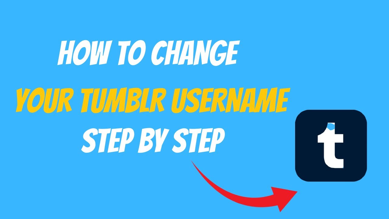 How to Change Tumblr Username 2024 - YouTube