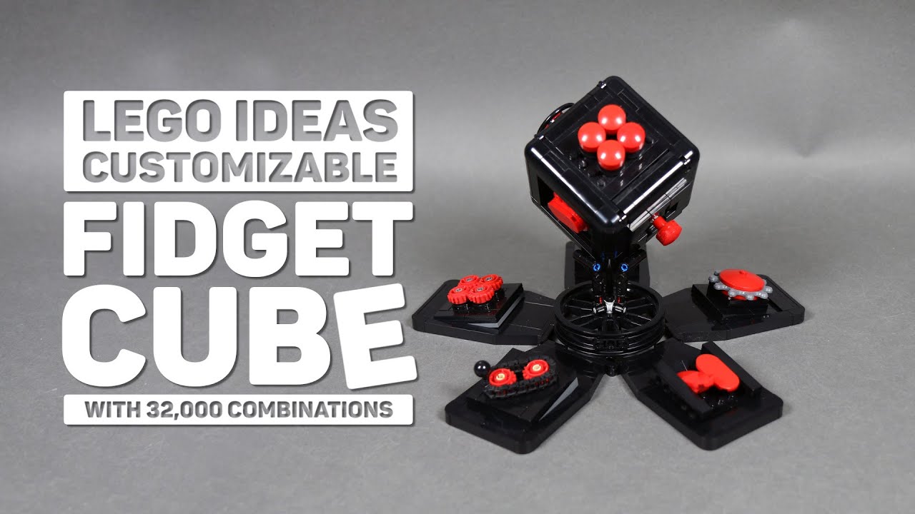 LEGO Ideas Customizable Fidget Cube with over 32,000 combinations - YouTube