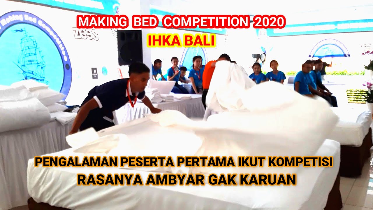 Making Bed Competition 2020 IHKA Bali - Housekeeping - YouTube