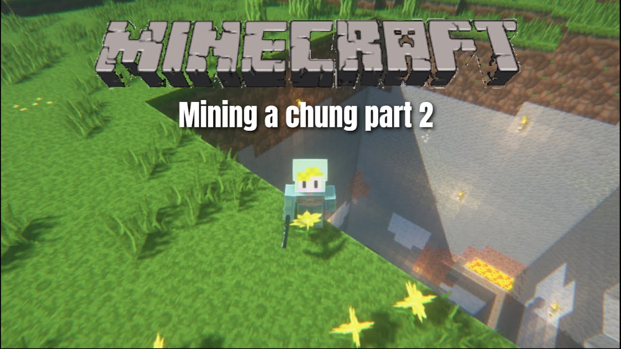 Mining a hole chung in Minecraft and it is relaxing part 2 - YouTube