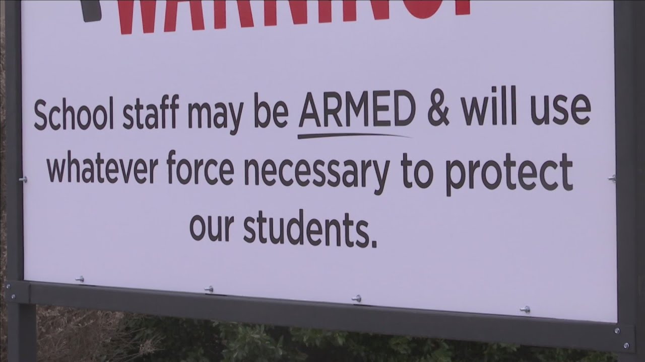 Local charter school has new sign warning individuals' staff is armed ...