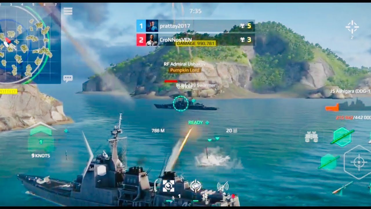 DESTROYING ALL SHIPS IN 5 MINUTES | WARSHIP SIMULATOR | GAMEPLAY #1 ...