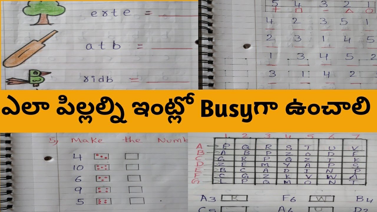 7 Activities To Keep Your Kids Busy At Home || Brain Boosting ...