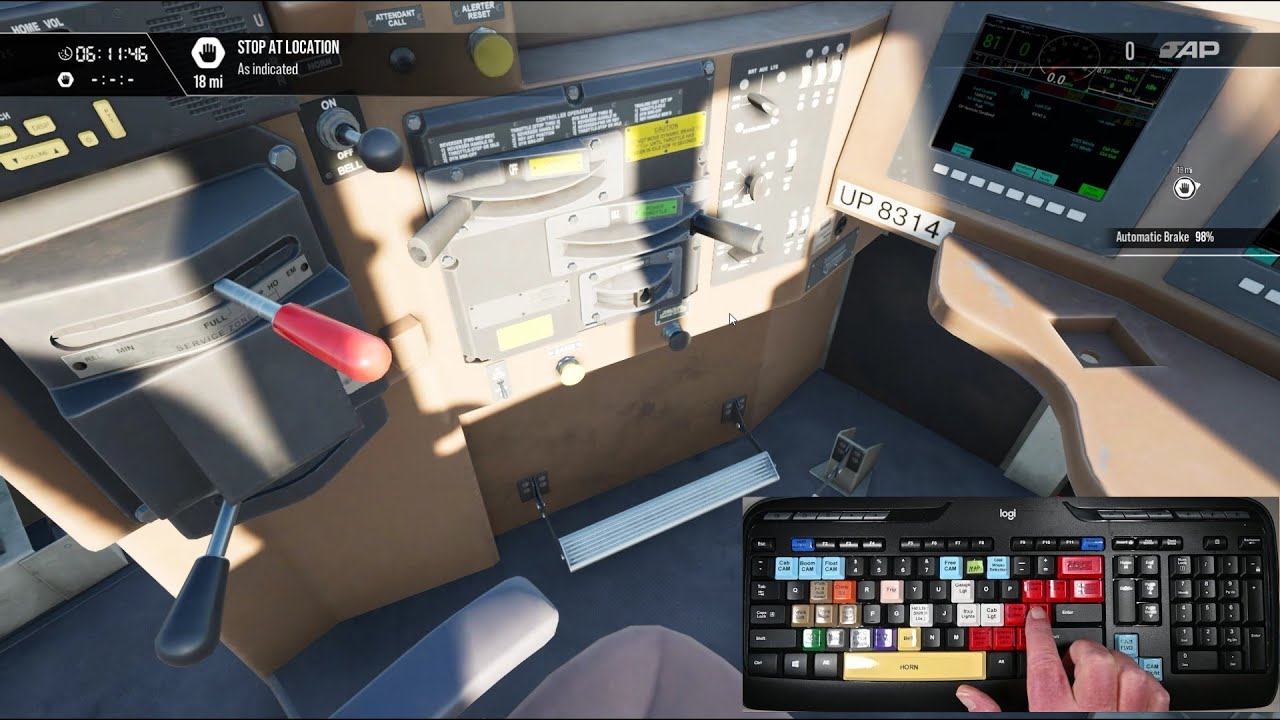 Train Sim World 3 (TSW3) keyboard cab and camera interactions/reactions ...