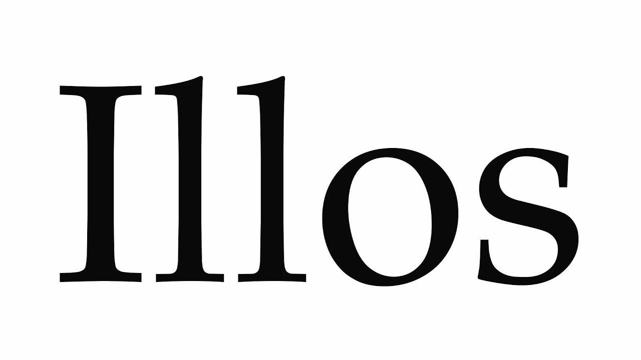 How to Pronounce Illos - YouTube