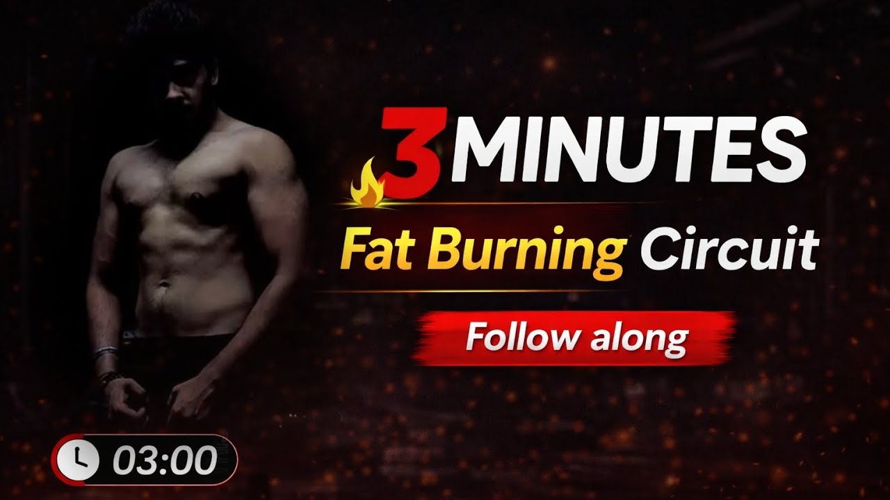 3 Minute🕒 FAT BURNING CIRCUIT 🔥 (FOLLOW ALONG) || HIIT Training - YouTube