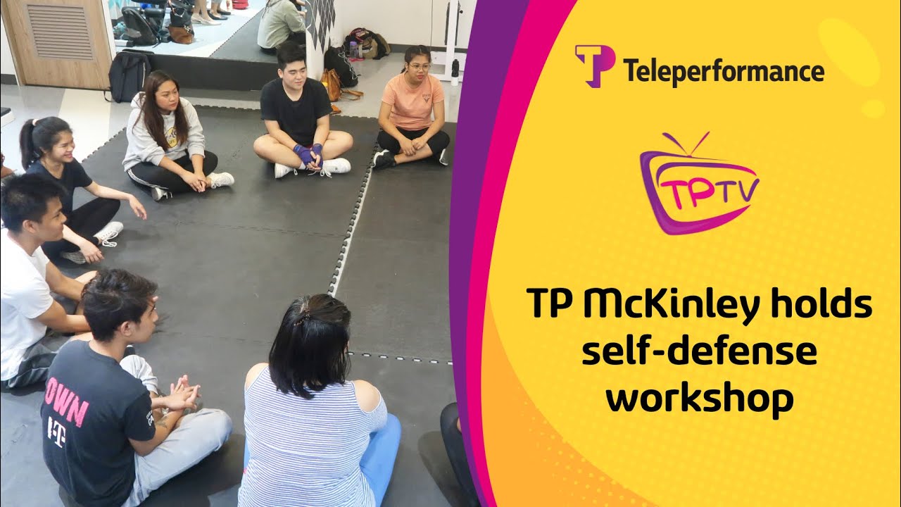 Teleperformance McKinley holds self-defense workshop for women - YouTube