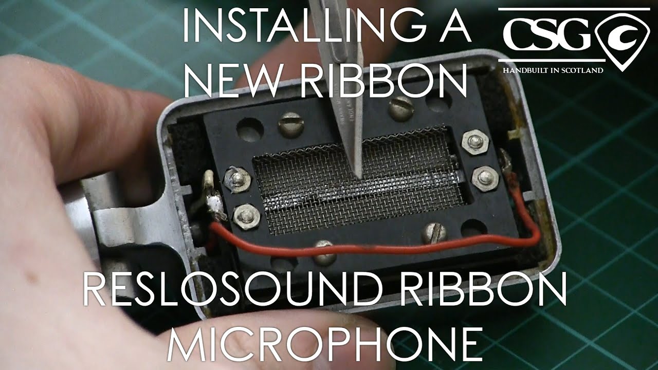 Reslosound: Installing A New Ribbon - YouTube