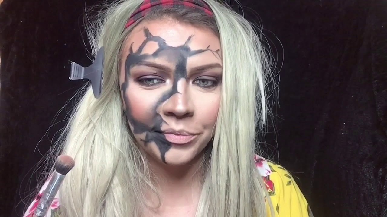 Broken Face Makeup - YouTube