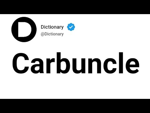 Carbuncle Meaning In English - YouTube