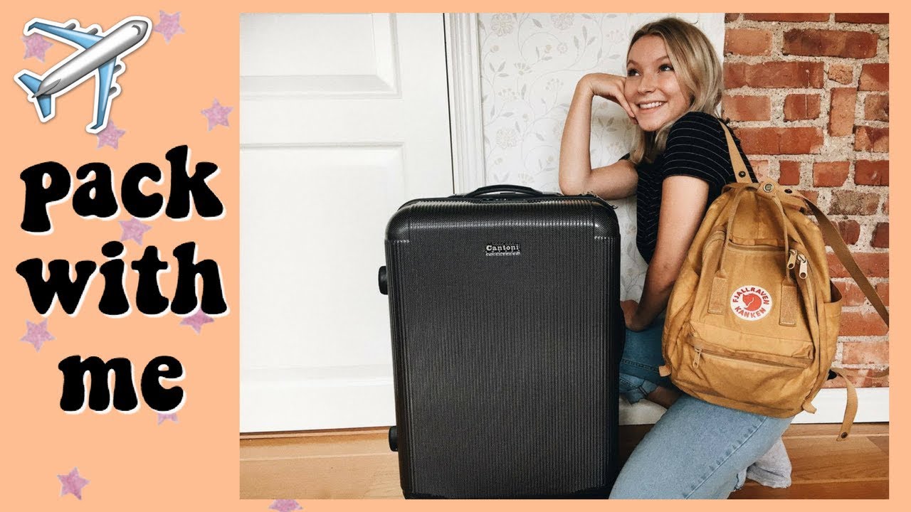 PACK WITH ME: SUITCASE & CARRY ON ♡ Rebecca Ellie - YouTube