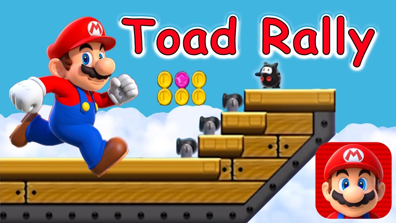 Watch Super Mario Run Toad Rally With Mario Over And Over Again - YouTube