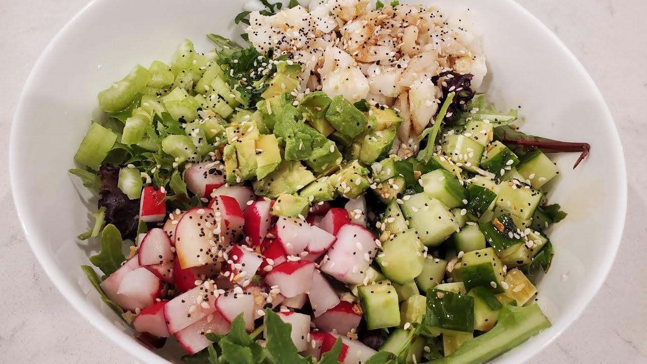 Cod Fish Salad Bowl - YouTube