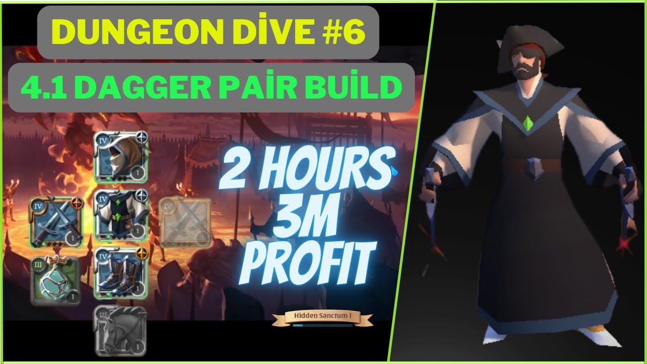 Albion Online PvP / 4.1 Dagger Pair / Solo Dungeon Dive #6 - YouTube