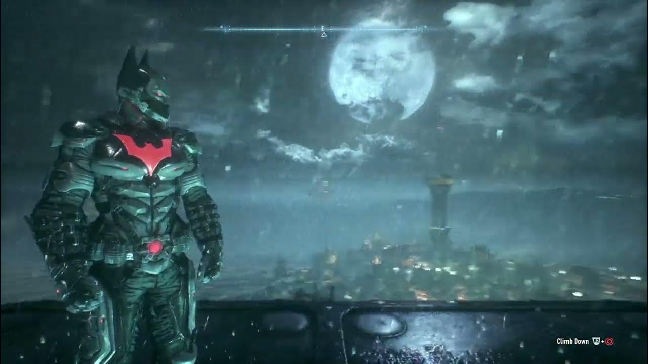 BATMAN ARKHAM KNIGHT Batman Beyond Skin Free roam - YouTube