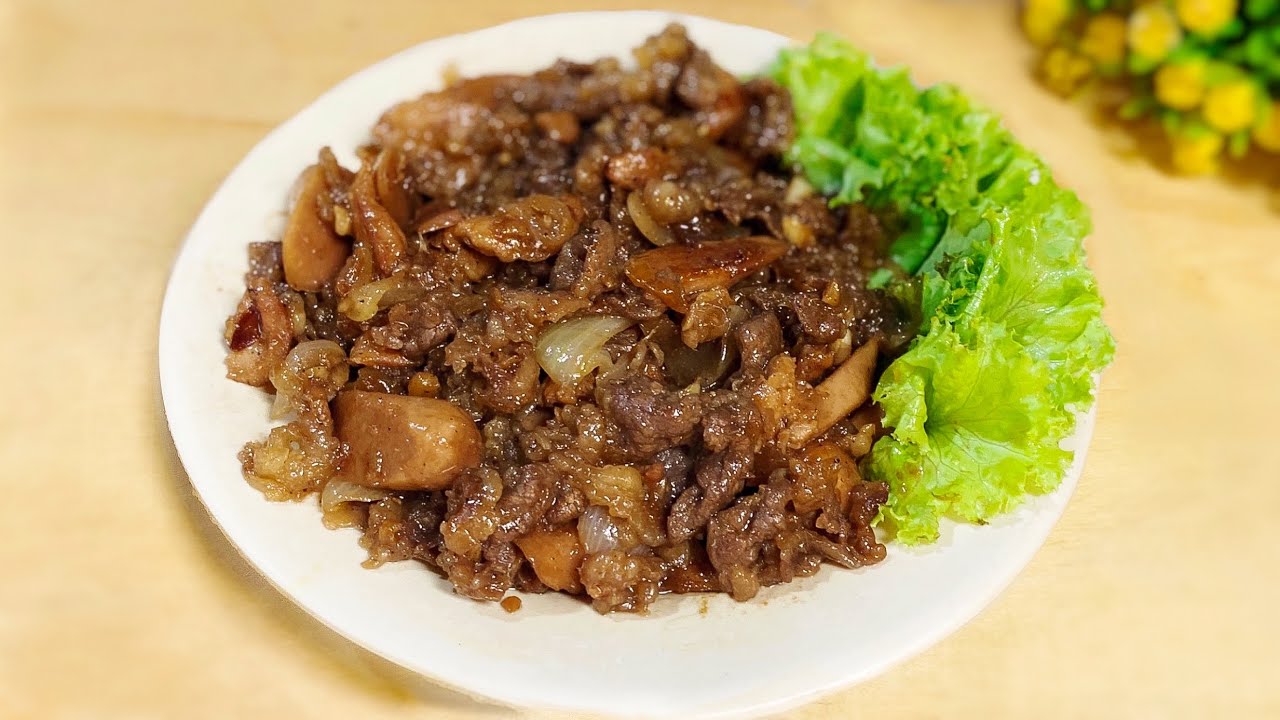 RESEP BEEF SLICE LADA HITAM MUDAH ENAK - YouTube