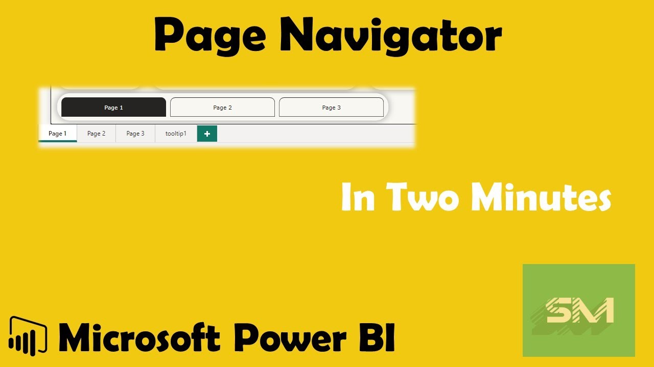 Power BI Tips & Tricks: How to make a page navigator - YouTube