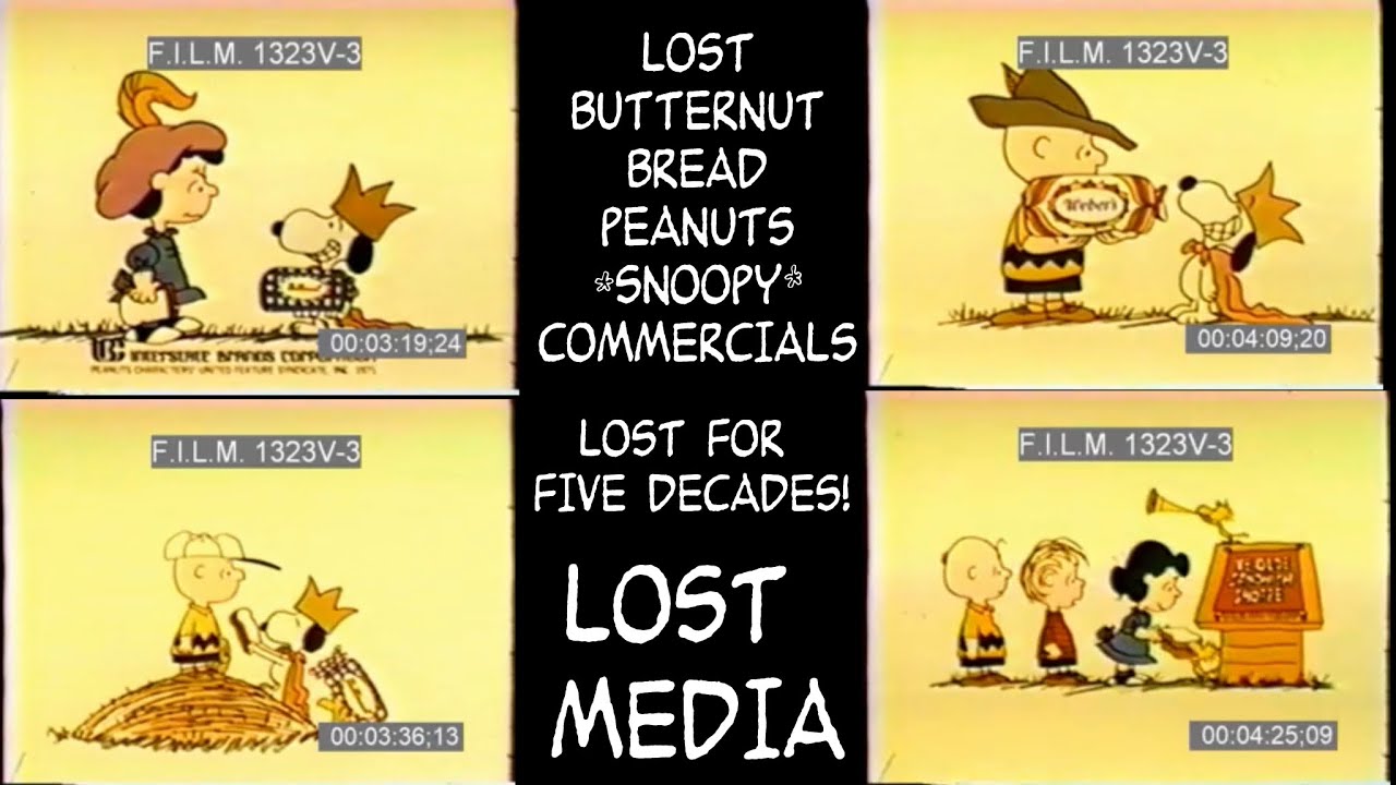 Lost Butternut Bread Peanuts (Snoopy) Commercials (Lost Media) - YouTube