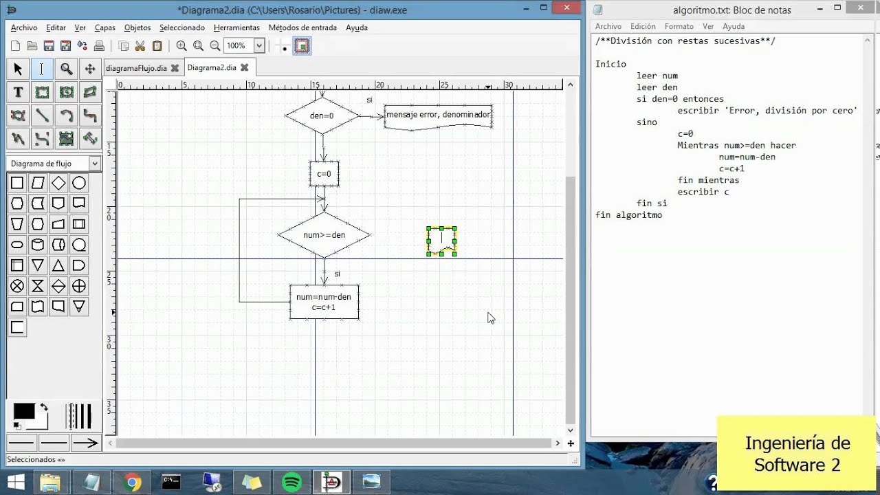 Diagrama de flujo con programa DIA - YouTube