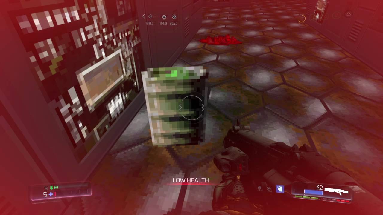 DOOM Original doom guy face easter egg - YouTube
