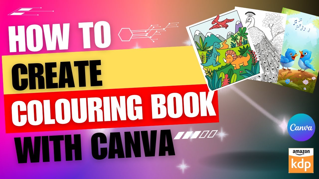 How to Create Coloring Book in Canva and Sell to Amazon KDP #canva # ...