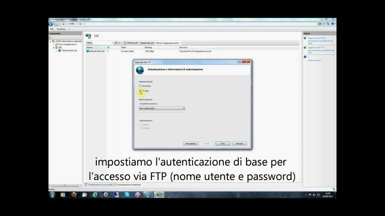 Installare e configurare un server Ftp in Windows 7.wmv - YouTube