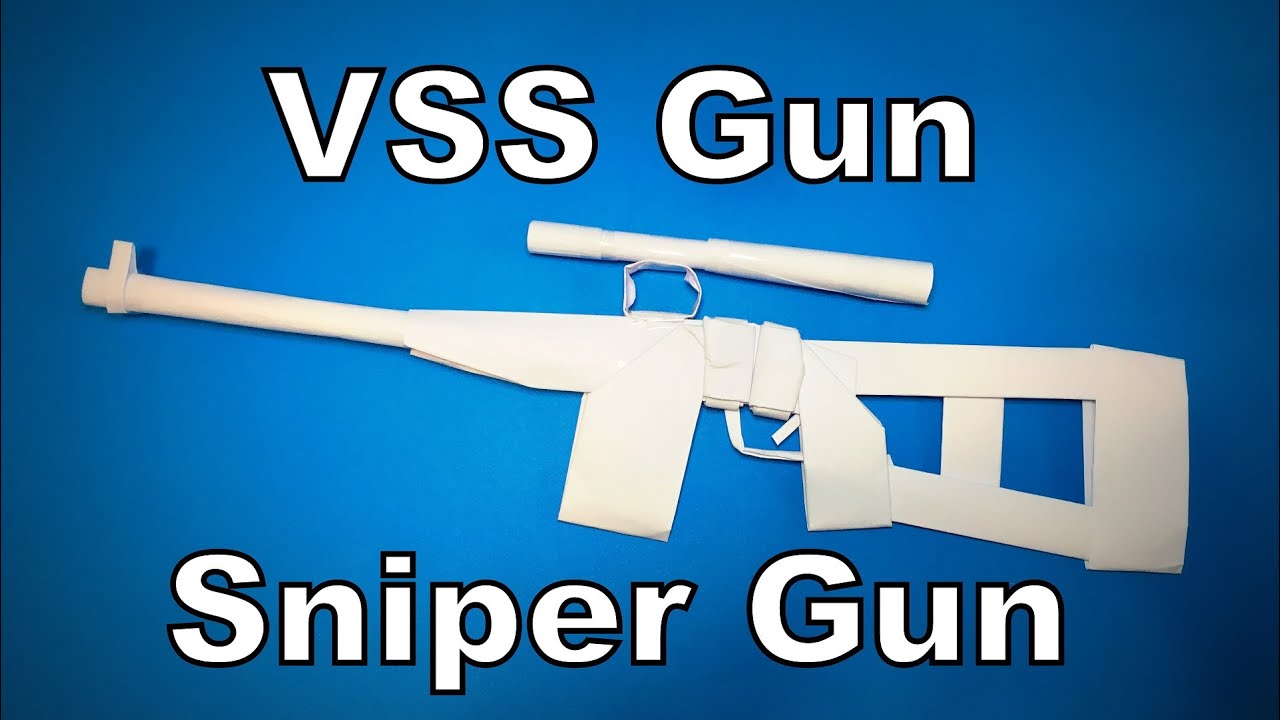 Origami Gun VSS | How to Make a Paper VSS Sniper Rifle | Easy Origami ...