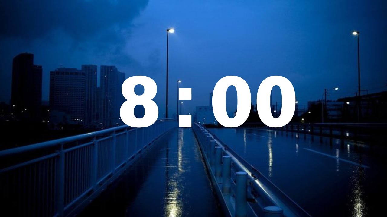 8 MINUTES TIMER | Silent timer - YouTube