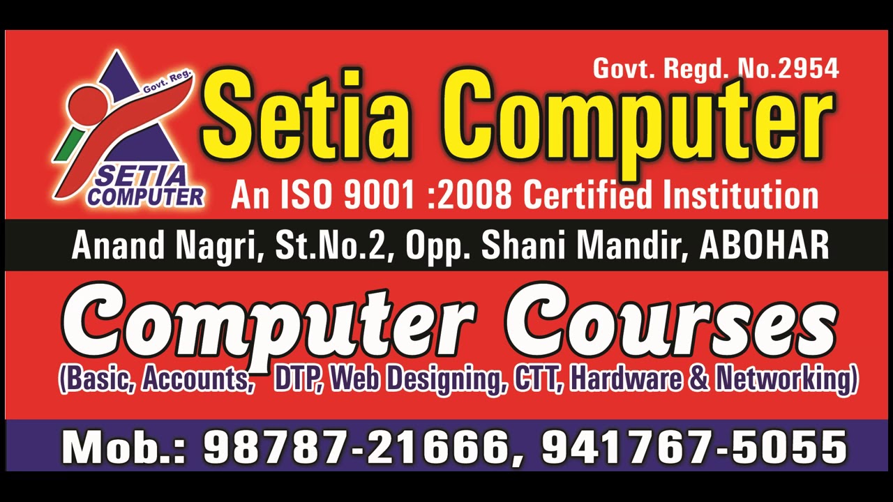 SETIA COMPUTER INSITITUE - YouTube