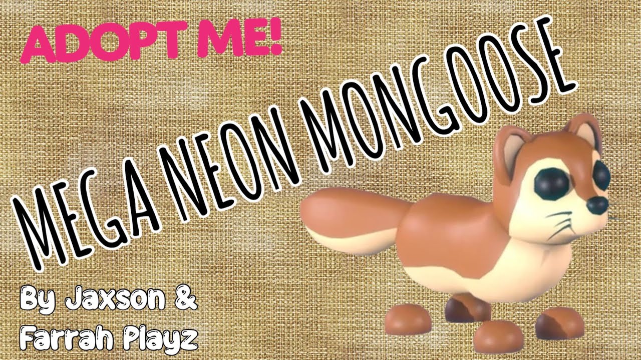 J&F PLAYZ! - We made a... MEGA NEON MONGOOSE in Adopt Me!! #adoptme # ...