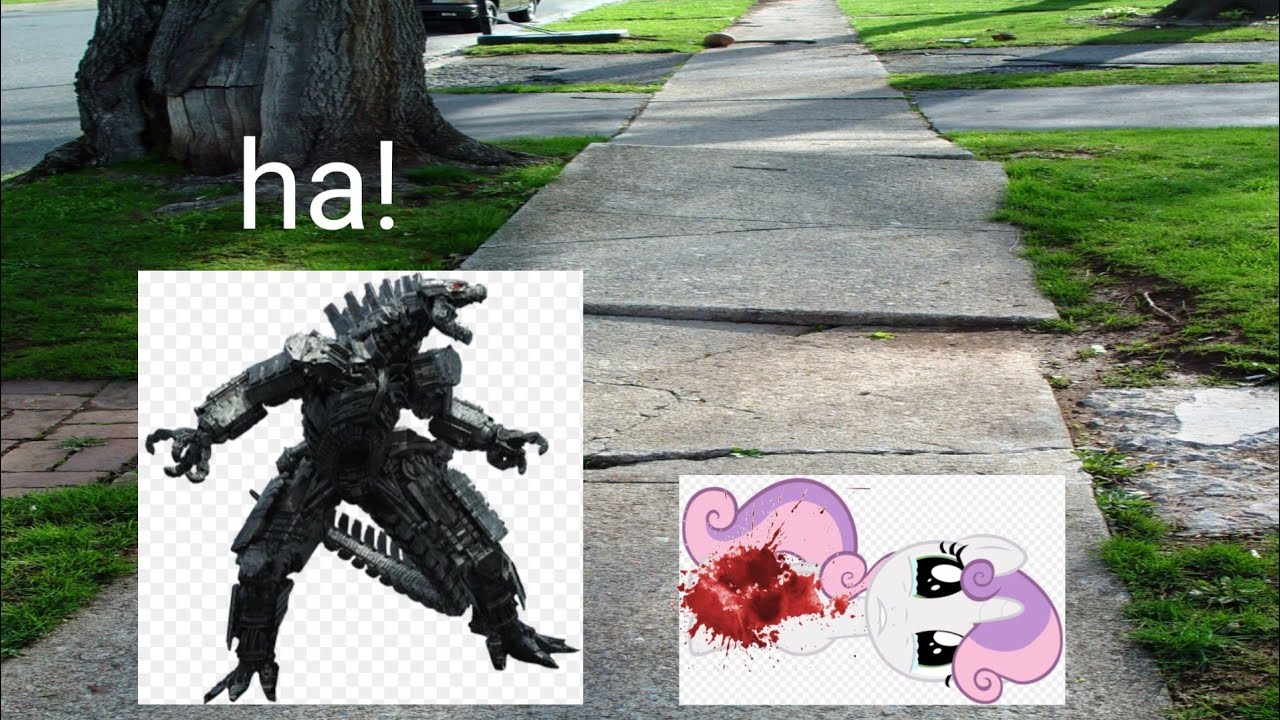MechaGodzilla Breaks Sweetie Belle's Leg/Grounded - YouTube