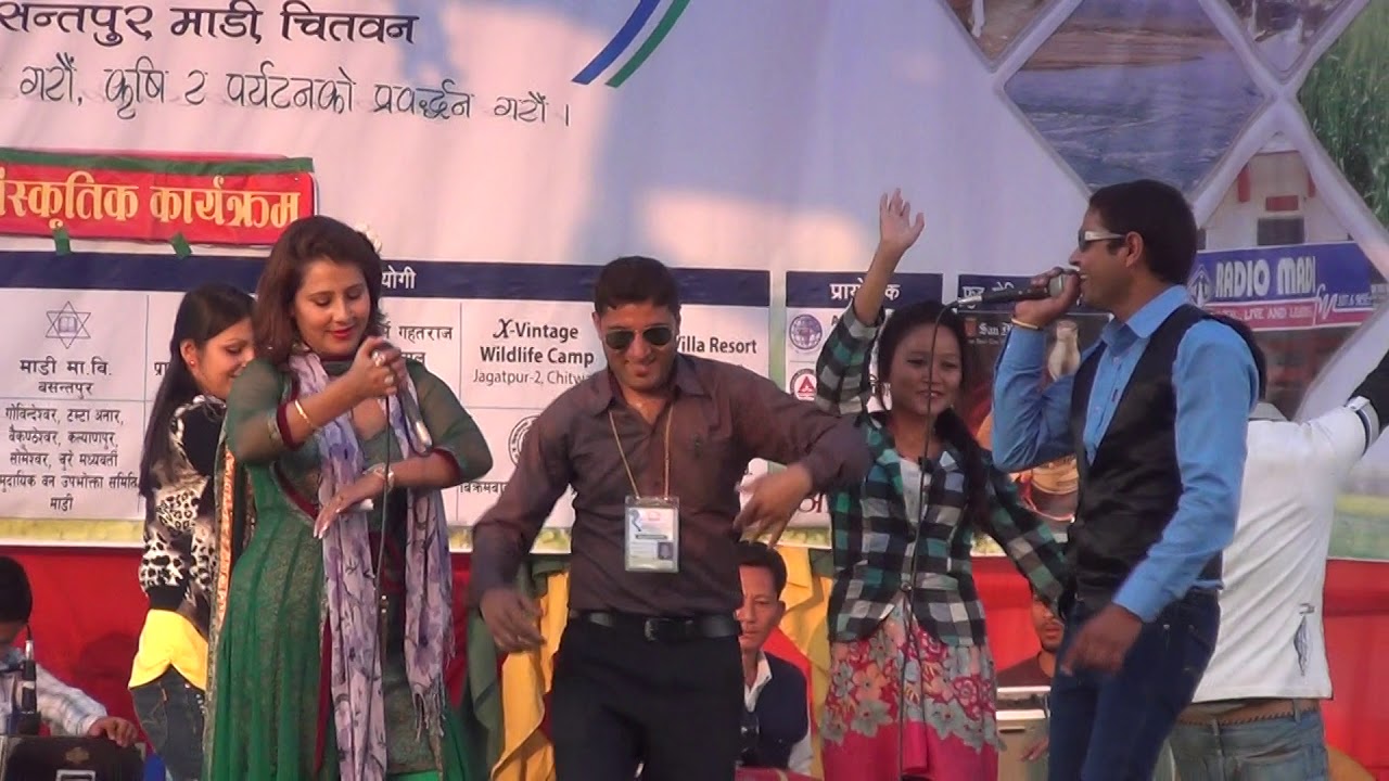 Manju Poudel live dohori in Madi 2069 - YouTube