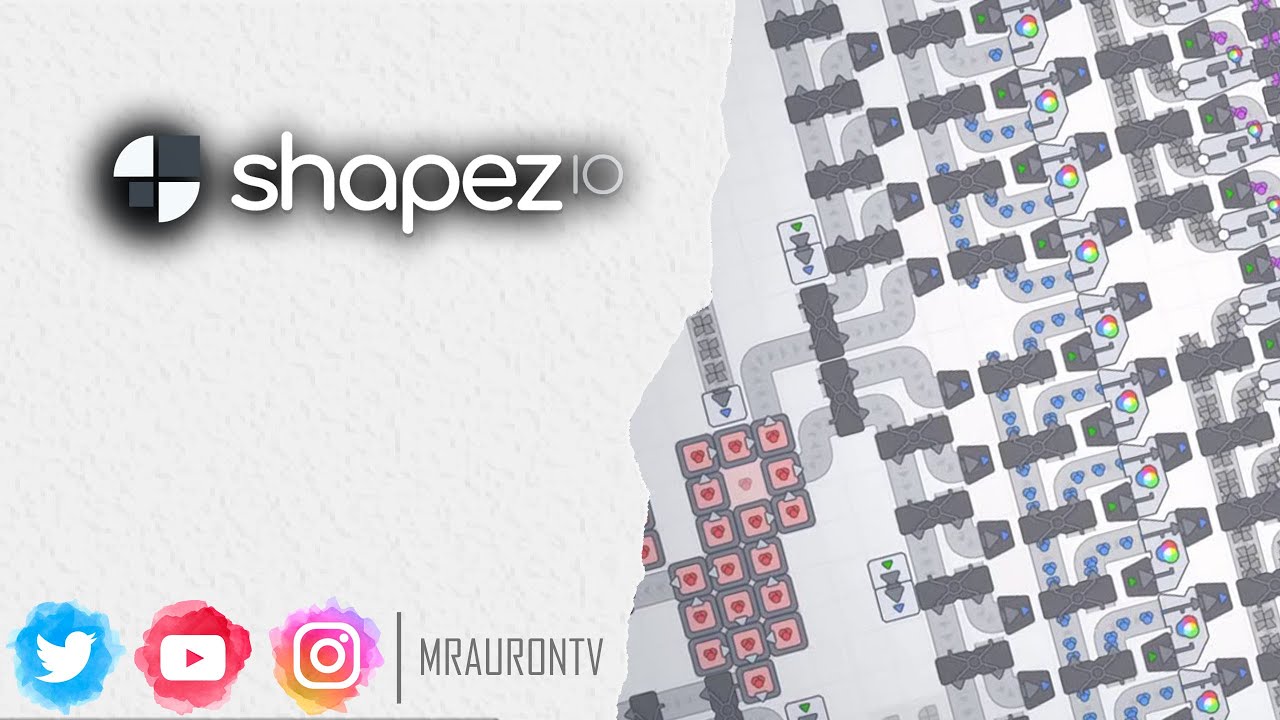 JE CONSTRUIS MON USINE AUTOMATIQUE #SHAPEZ.IO - YouTube