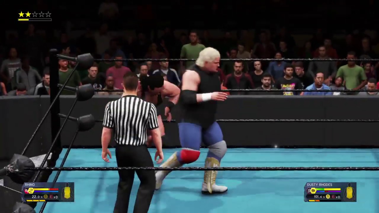 Dusty Rhodes vs Rhino ECW - YouTube