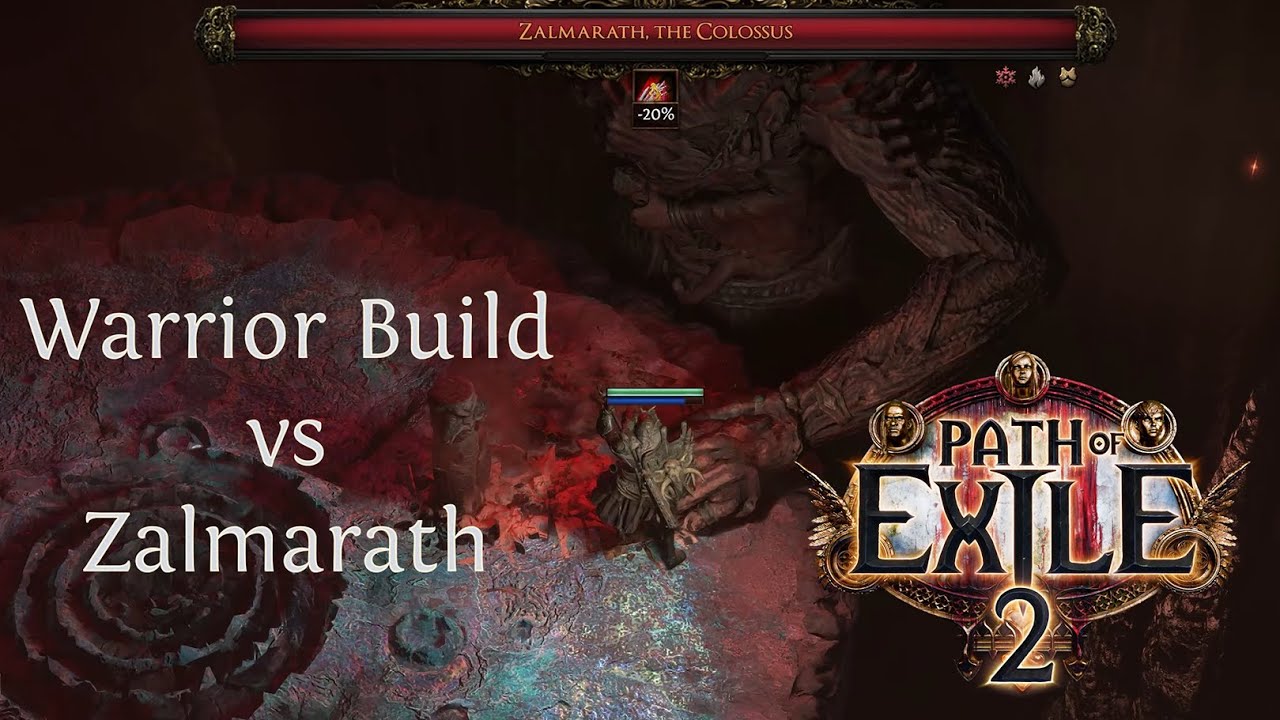 Path of Exiles 2: Zalmarath fight with Warrior Class - YouTube