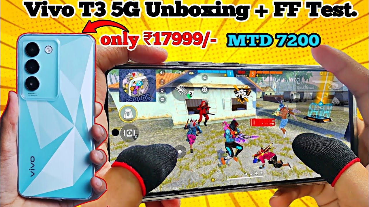 Vivo T3 5G Free Fire Test || Vivo T3 5g Free Fire Gameplay + Heating ...