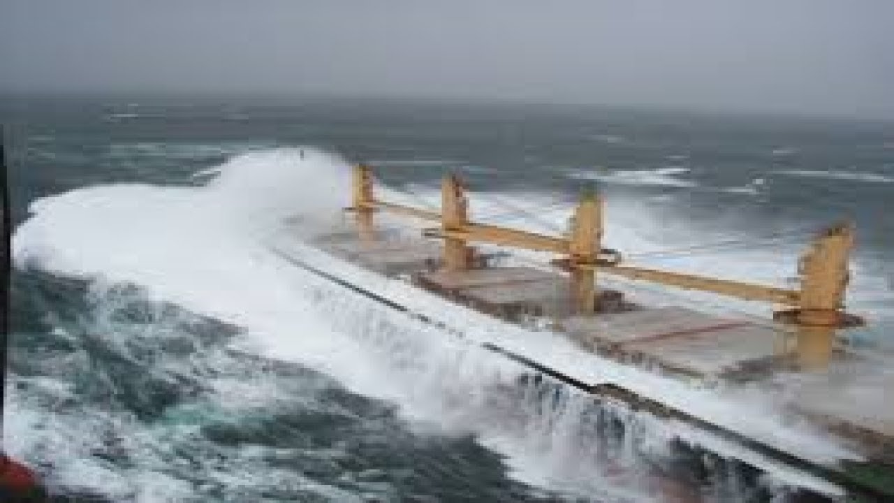BAD WEATHER // Heavy Ships in Storm Rough Seas Real Footage BIGGEST ...