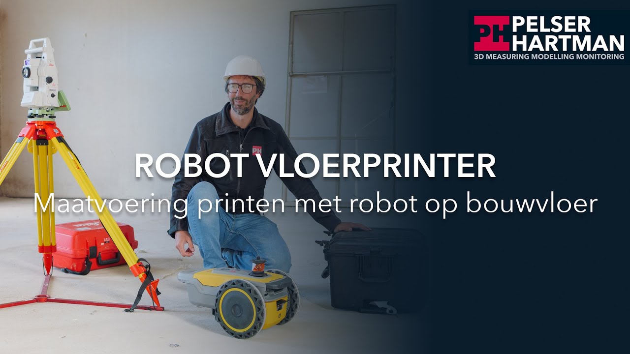 HP SitePrint robot vloerprinter voor maatvoering printen op bouwvloer ...